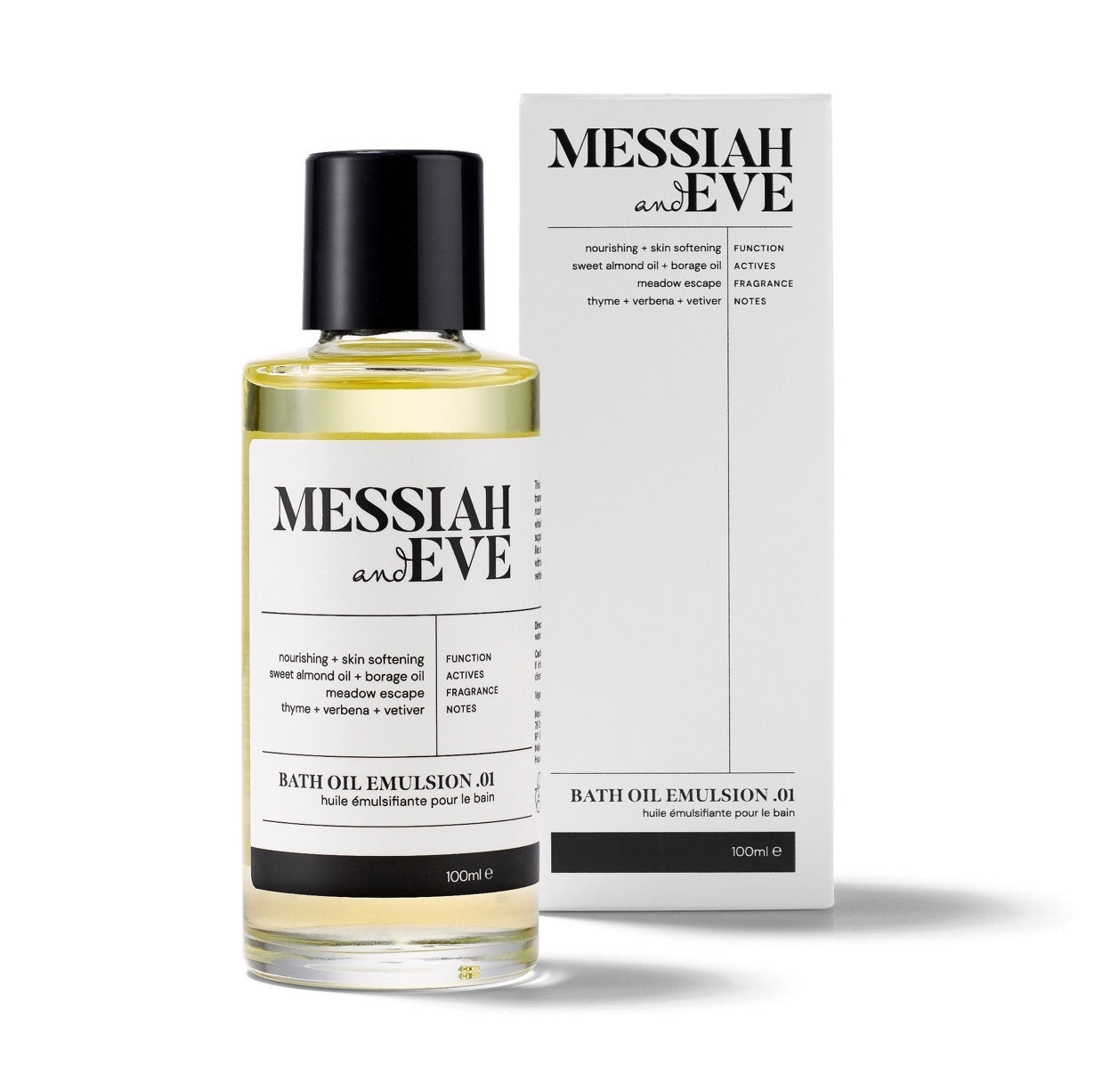Bath Oil Emulsion 01 – Luxurious & Hydrating Bath Oil | Messiah & Eve